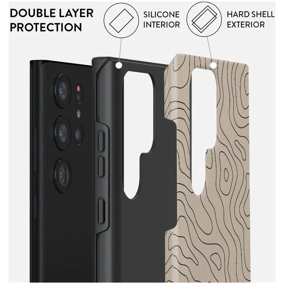 Burga Tough Samsung Galaxy S23 Ultra Hülle Hardcase Backcover Stoßfest ...