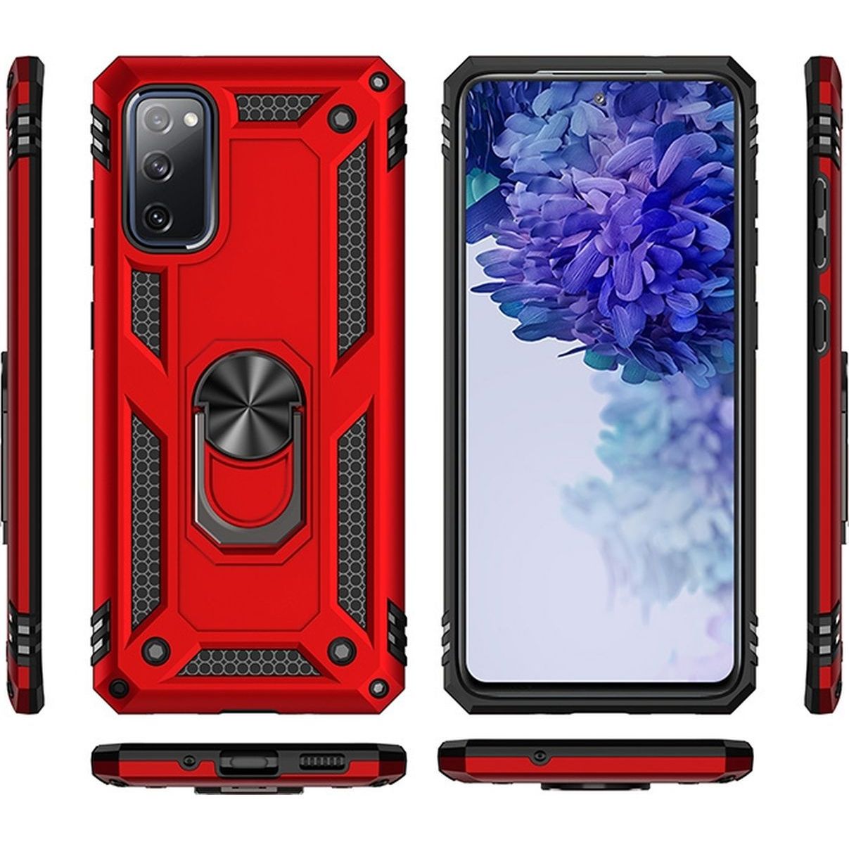 Mobigear Armor Ring - Samsung Galaxy S20 FE Stoßfeste Hardcase Hülle + Ringhalter - Roségold ...