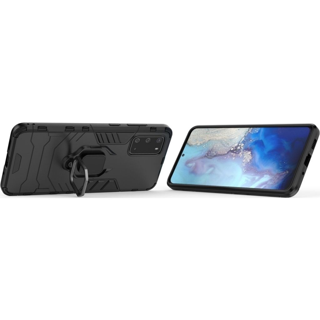 Mobigear Armor Ring Samsung Galaxy S20 Plus Hülle Hardcase Backcover Stoßfest mit Ringhalter ...